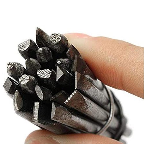 20 Piece Set Steel Punch Set Jewelry DIY Engraving Metal Stamping Tool ...