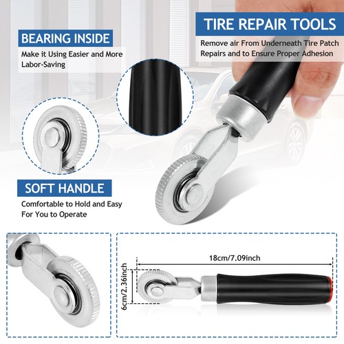 Tire Repair Patch Tool Liner Scraper Kit Grinding Head Buffing Wheel ...