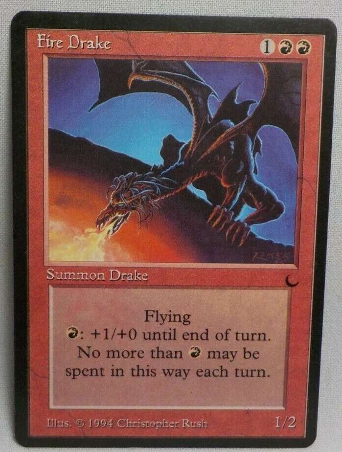 FIRE DRAKE MAGIC THE GATHERING THE DARK MTG 1994 Trading Card #409 | eBay