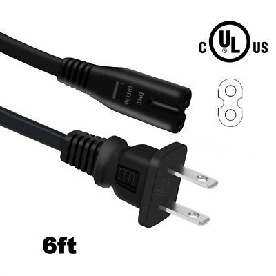 6ft UL AC Power Cord Cable For Igloo Mini Fridge Model MIS129C 6 Can ...