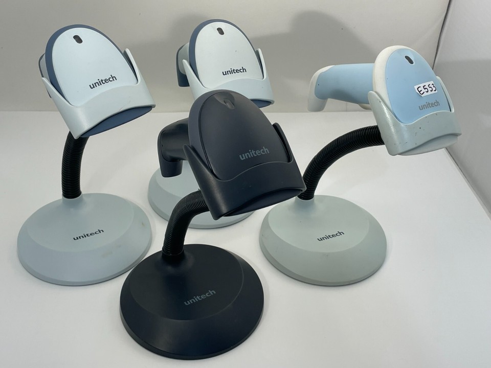 Mixed Lot 5 Unitech 1 Metrologic Barcode Scanners with 6 USB and 4 ...