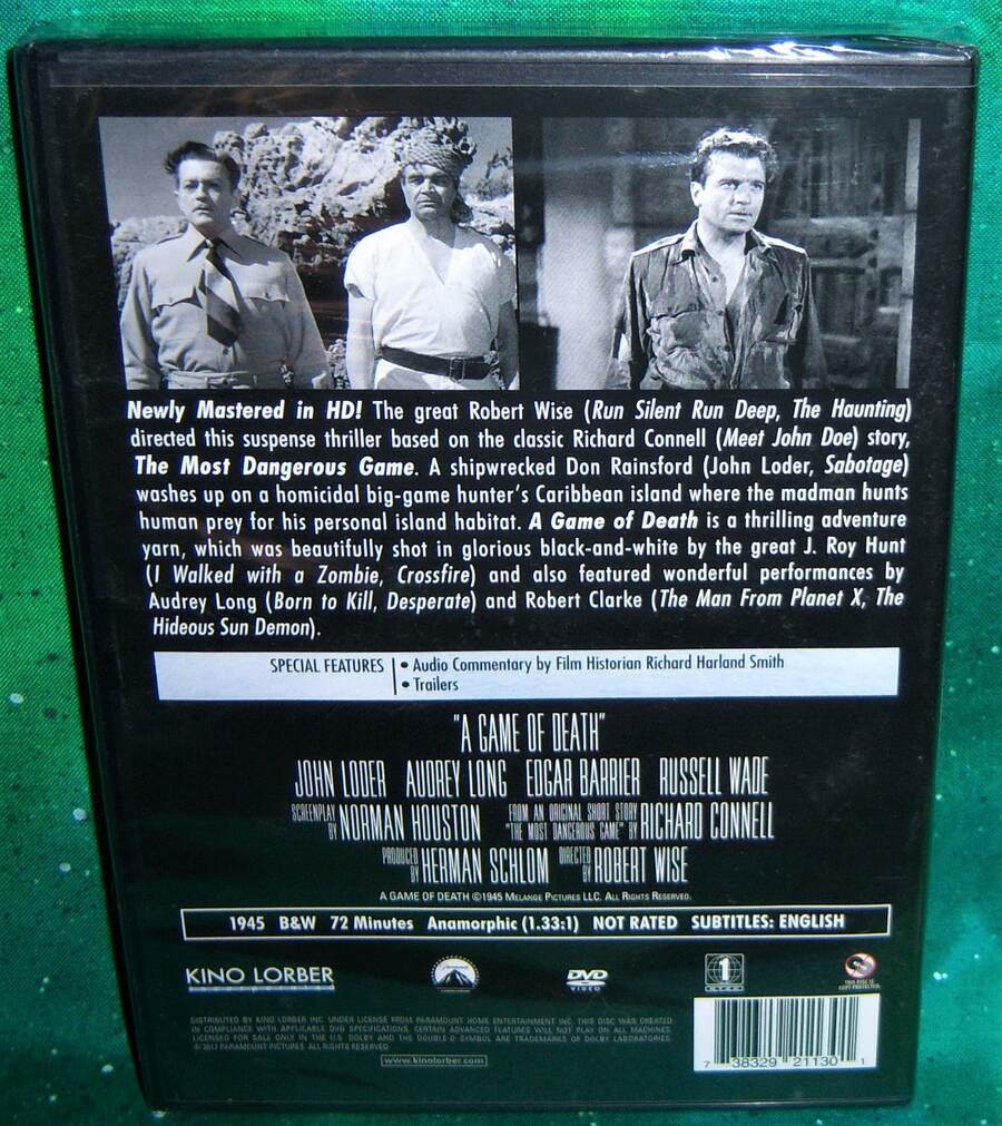John Loder Death NEW RARE OOP KINO LORBER JOHN LODER AUDREY LONG A