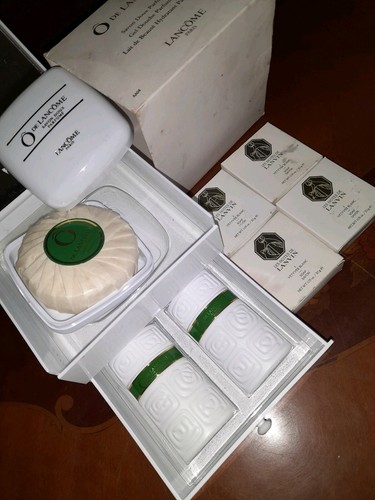 LANCOME O DE LANCOME SOAP/CREAM/SHOWER GEL SET VINTAGE PLUS LANVIN X4 ...