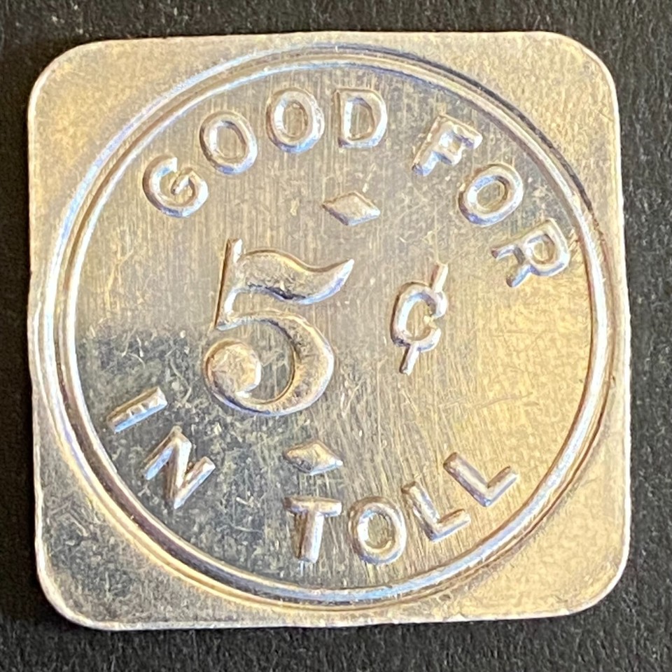 Burt County Decatur Onawa Bridge Comm G/F 5c in Toll Token Alum 22mm ...