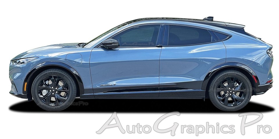 2021-2025 Ford Mustang Mach-E Racing Stripes Hood Side Door Decals ...