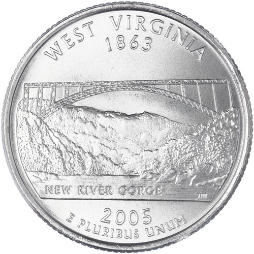 2005 D West Virginia State Quarter Satin Finish See Pics A287 | eBay
