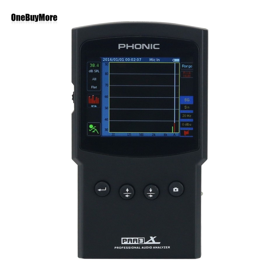 PHONIC PAA3X Audio Spectrum Analyzer Screenshot Balanced XLR Input/Output | eBay