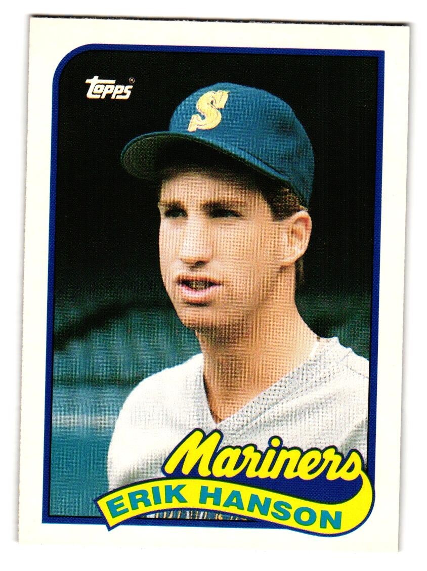 1989 Topps Traded # 45T Erik Hanson Seattle Mariners Rookie | eBay