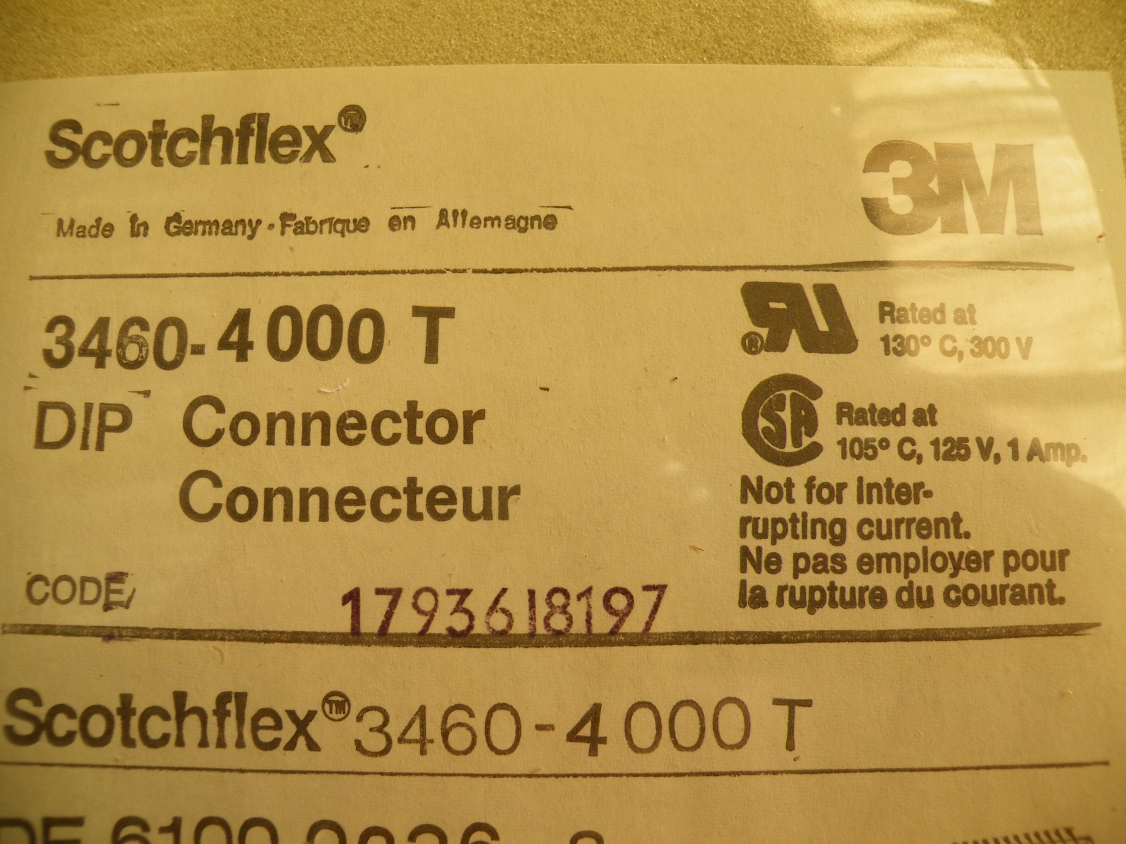 3M DIP DIL 0.6" Plug IDC Ribbon Cable Type Transition 24 Pin 24P CA04 ...