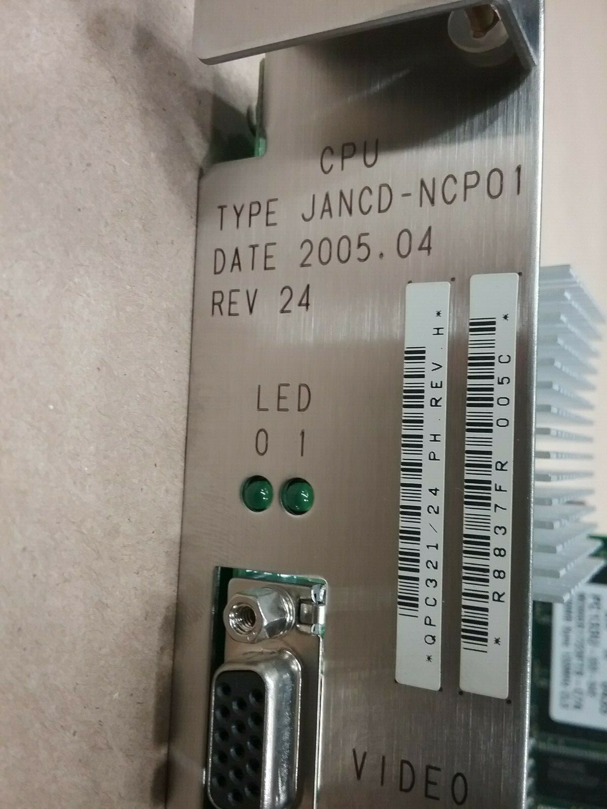 Yaskawa Motoman NX100 Robot Controller CPU Board JANCD-NCP01 REV 24 ...