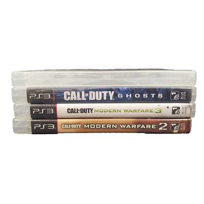 Call of Duty PS3 Games MW2 & 3 Black Ops Ghosts Playstation 3 Lot of 4 ...