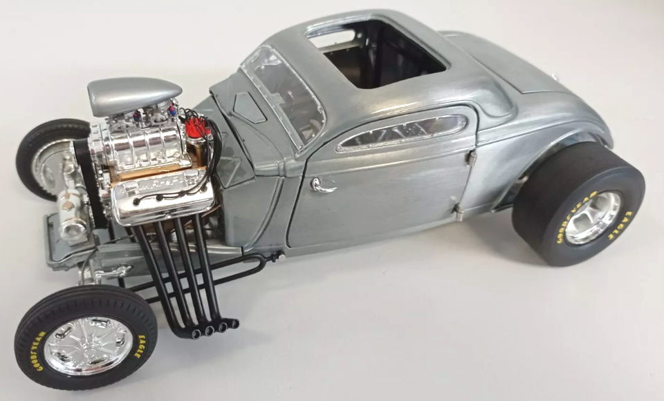 Dragster Race Car w/55Chevy57 Corvette Engine Hot Rod Drag1:18SCALE ...