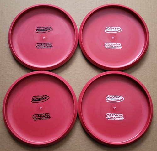 Lot of 4: Innova Bottom Stamp DX Aviar Disc Golf Putter Red 175 Grams ...