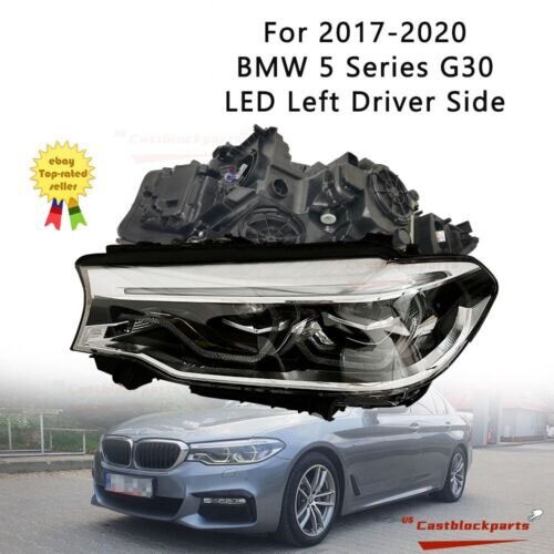 G30 Headlight For 2017-2020 BMW 5 Series M5 G30 G31 LED Adaptive Left ...
