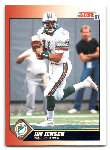 Jim Jensen 1991 Score #210 Miami Dolphins FOOTBALL | eBay