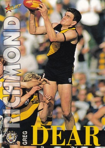 AFL 1996 Select Richmond Tigers - Greg Dear Card No.31 of 250 | eBay