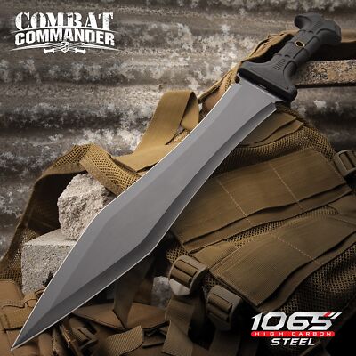 Full-Tang Gladiator Sword Gladius Machete w/Sheath 1065 High Carbon ...