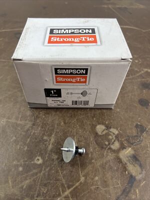 Simpson Strong-Tie PDPAWL-100 1" x .157 Drive Pin w/ Washer, 100ct S5 ...