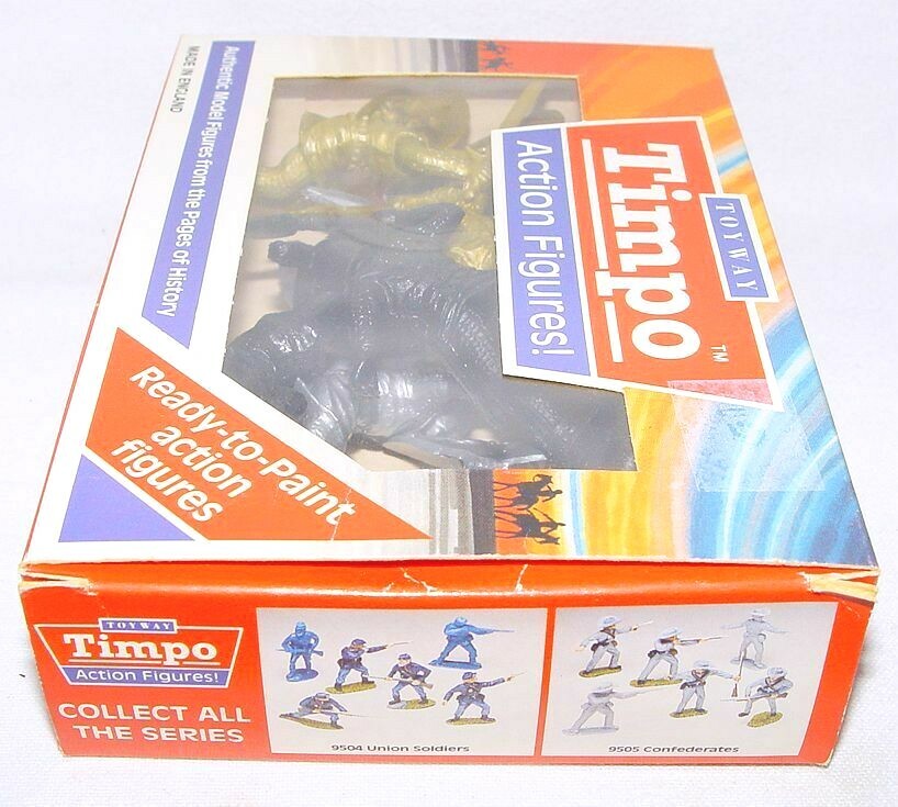 Toyway England Timpo Action Packs 8 MEDIEVAL KNIGHTS Unpainted Figure ...