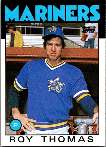 Seattle Mariners Roy Thomas Baseball Trading Card From 1986 Topps ...