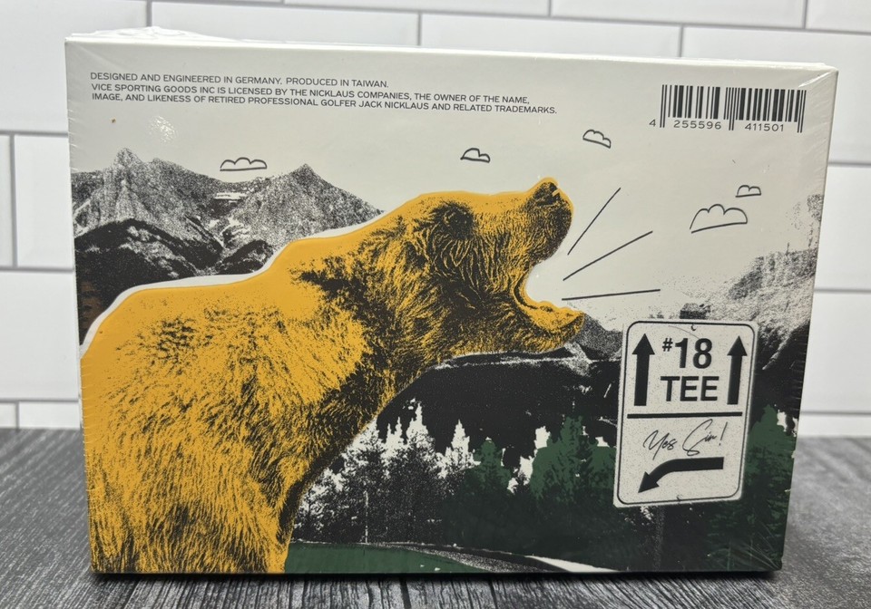 Vice Pro Limited Edition Golden Bear Jack Nicklaus Golf Balls Sealed ...