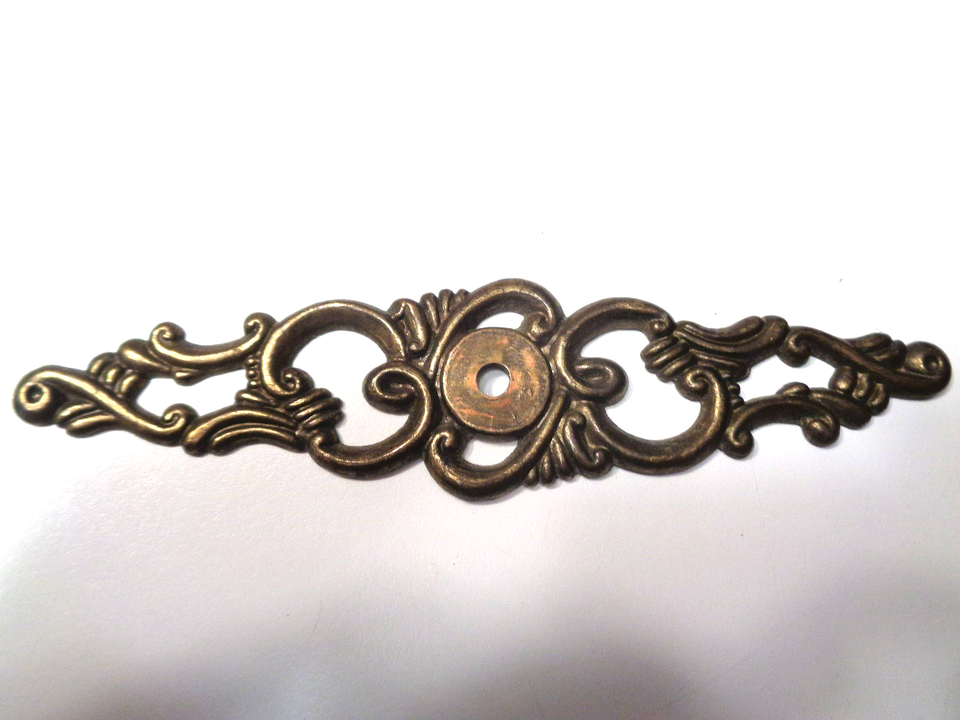 VINTAGE ORNATE BRASS CABINET/DRAWER PULL BACKPLATES | eBay