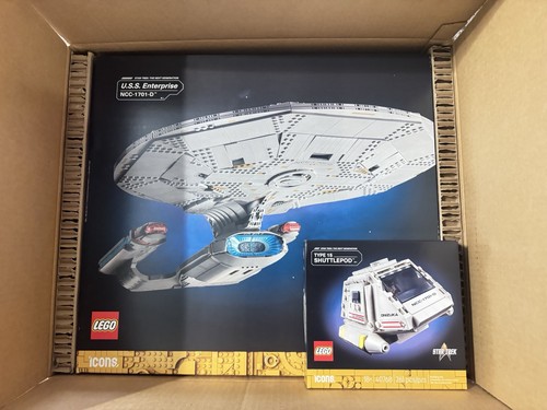 Lego 10356 Star Trek Enterprise NCC-1701-D W/ Type-15 Shuttlepod 40768 ...