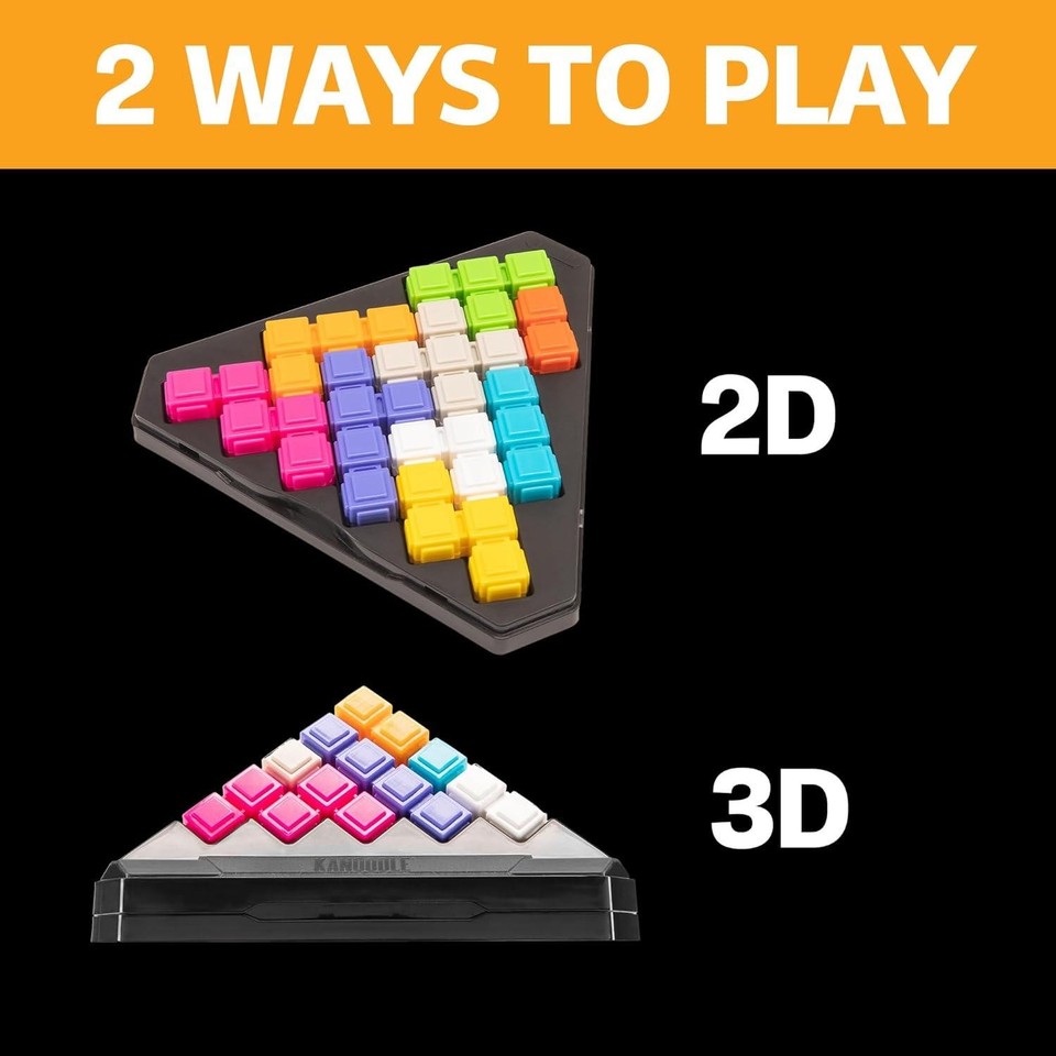 Kanoodle Pyramid Brain Teaser and Logic Game 2D and 3D Puzzles Ages 7 ...