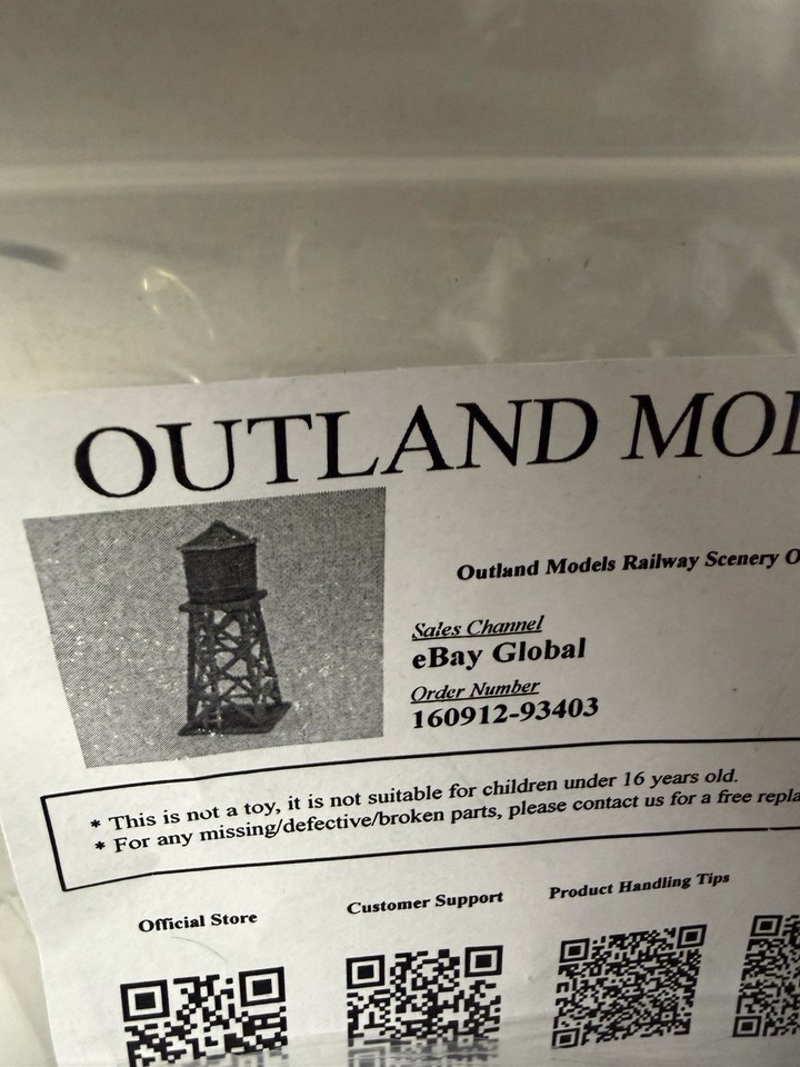 Lot Of 5 Outland Model Kits N Scale Gallows Water Tower Windmill Church ...