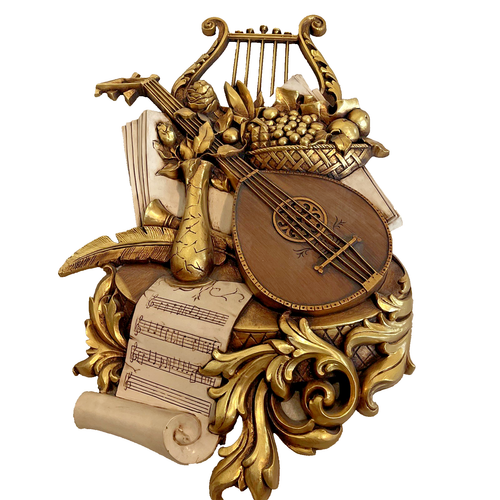 Vintage Syroco 1971 Musical Instrument Wall Hanging Plaque 7236 ...