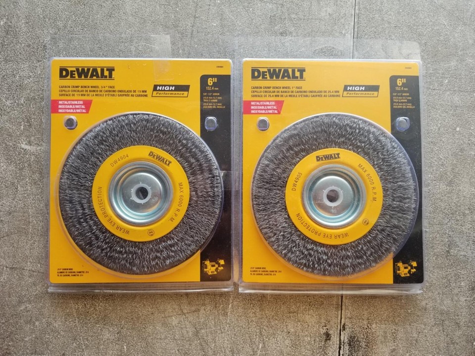 DEWALT 6 Inch Crimped Wire Wheel For Bench Grinder Premium Quality ...