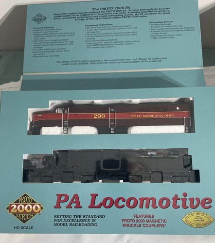 PROTO 2000 HO SCALE PA LOCOMOTIVE GM&O WITH MARS LIGHT NEW IN BOX !! | eBay