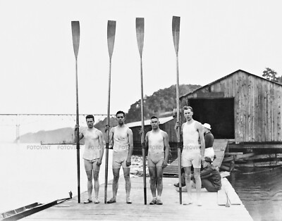1913 PENN UNIV ROWING TEAM Photo Picture VINTAGE COLLEGE CREW 8x10 ...