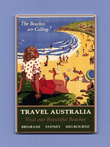 AUSTRALIA TRAVEL POSTER *2X3 FRIDGE MAGNET* TRIP WORLD VACATION VISIT ...