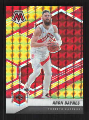 Aron Baynes SN 2020-21 Panini Mosaic Choice Fusion Red and Yellow ...