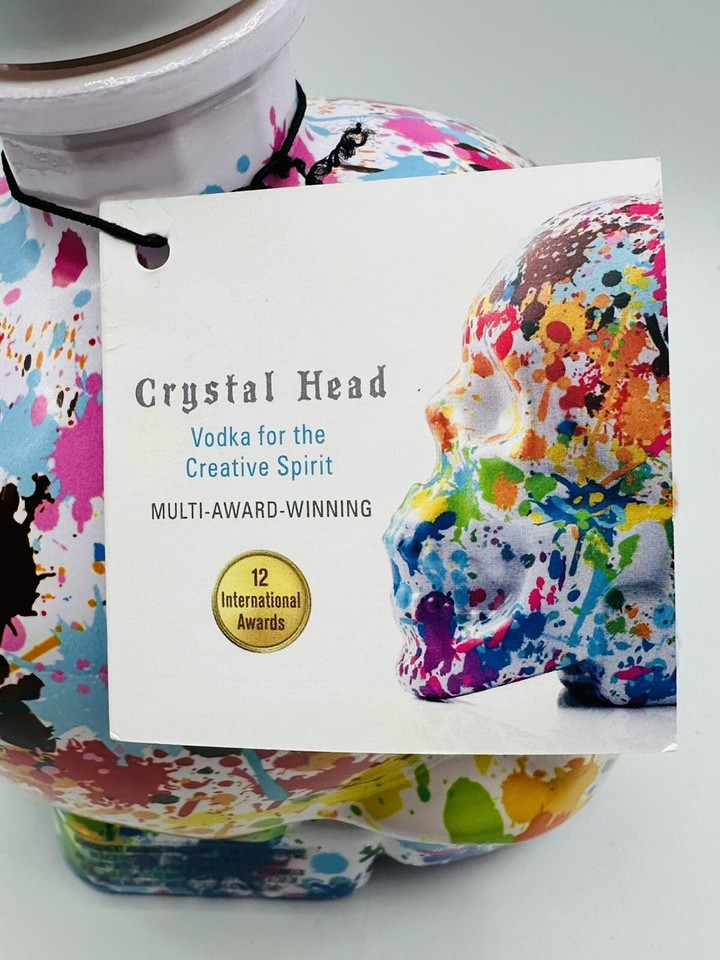Crystal Head Skull Vodka Painted Rainbow Pride Limited Edition 2023 ...