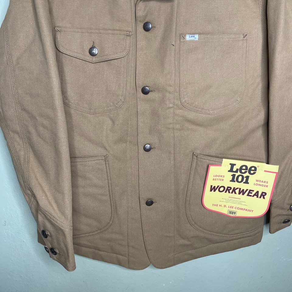 New Lee 101 70’s Workwear Lined Loco Jacket Dry Men's Size XL Made in ...