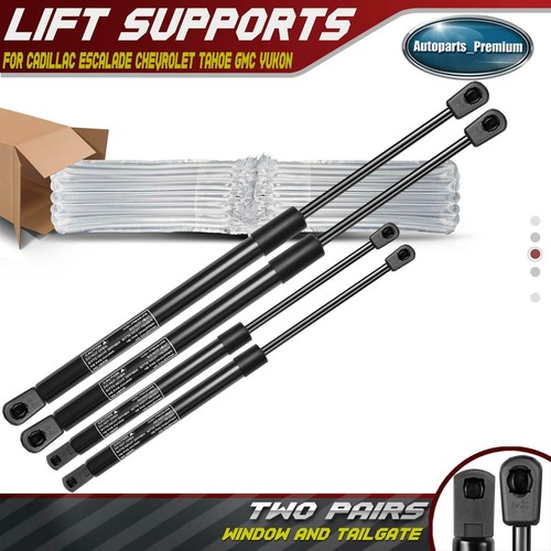 4x Rear Tailgate & Window Lift Supports Shock for Chevy Suburban Tahoe ...