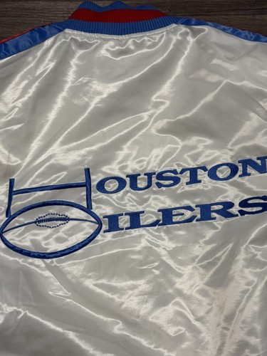 Houston Oilers NFL Starter Bomber Jacket White/Blue/Red Pre Owned | eBay
