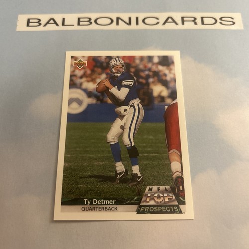 1992 UPPERDECK NFL TOP PROSPECTS # G11 TY DETMER NM+ Free Shipping! | eBay