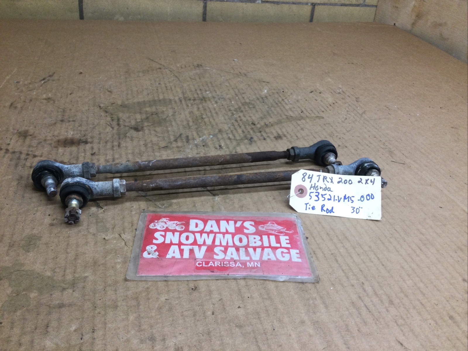 Tie Rod Rods # 53521-VM5-000 Honda 1984 TRX 200 ATV 2x4 | eBay