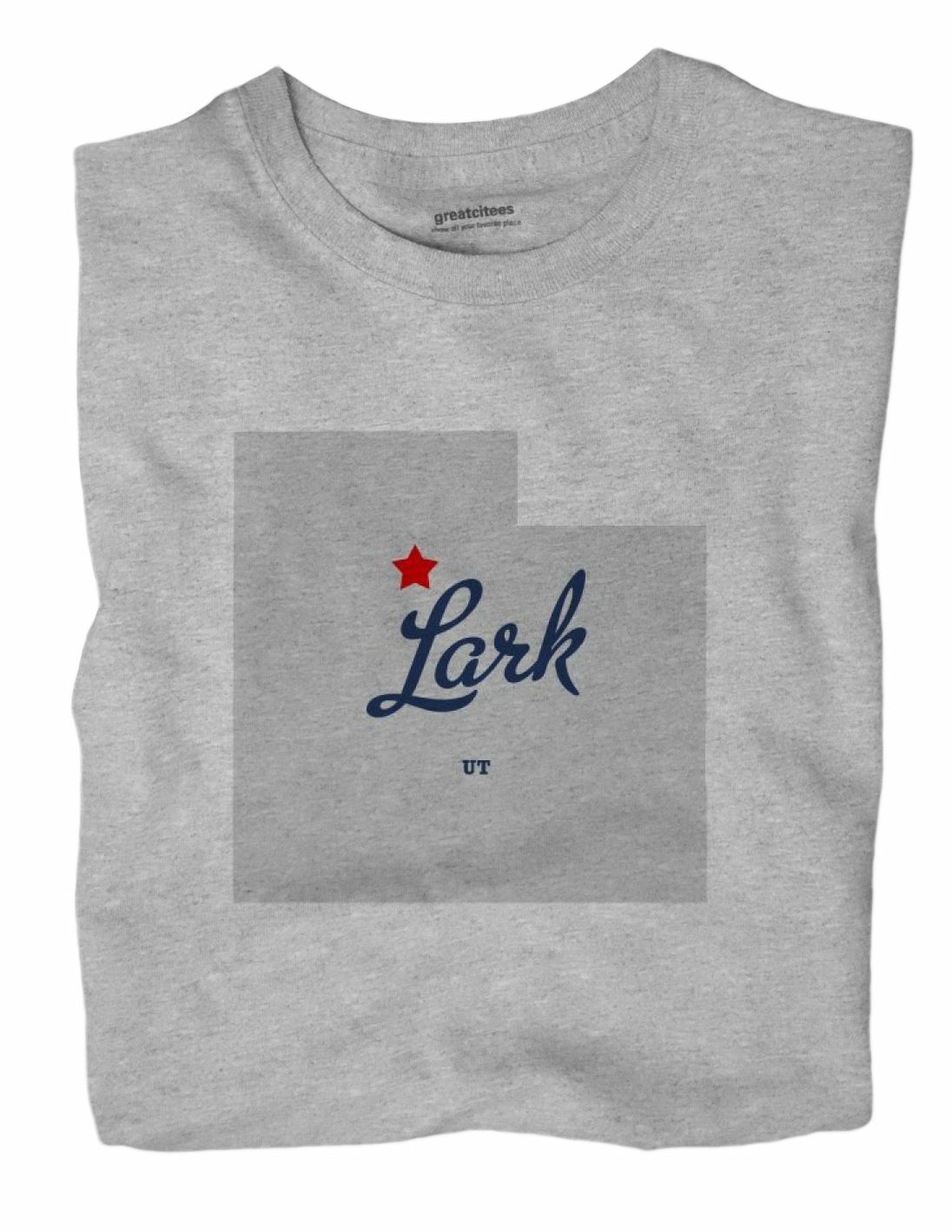 Lark Utah UT T-Shirt MAP | eBay