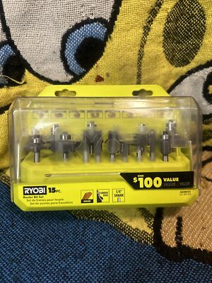 New Ryobi A25R151 15pc Router Bit Set | eBay
