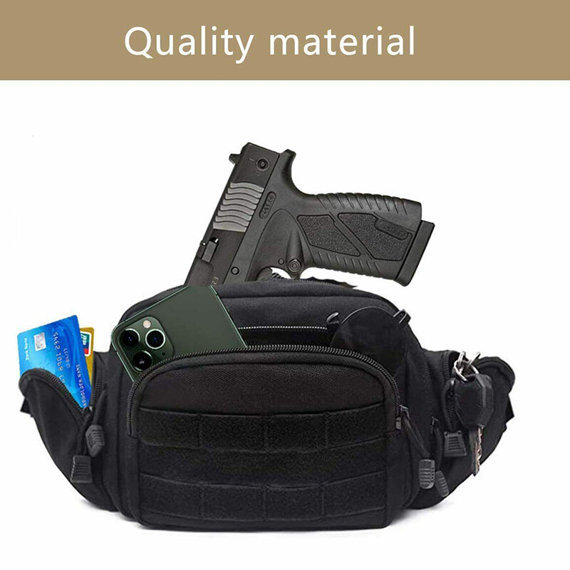 Military Tactical Concealed Carry Fanny Pack Holster Pouch Waist Bag ...
