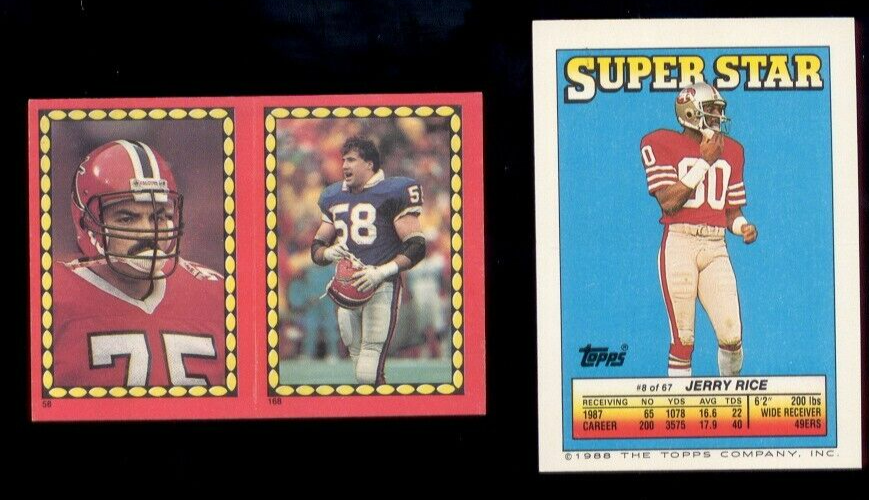 1988 JERRY RICE TONY CASILLAS SHANE CONLAN 49ers Falcons Bills Rare ...