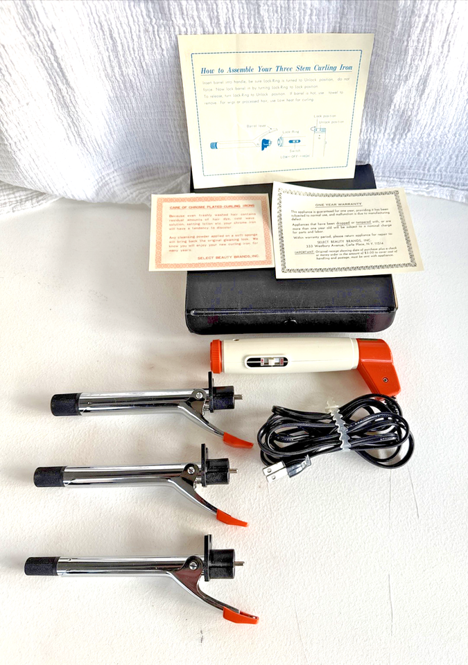 VINTAGE Omega Professional Detachable Curling Kit SELECTRIC Model 1033 ...