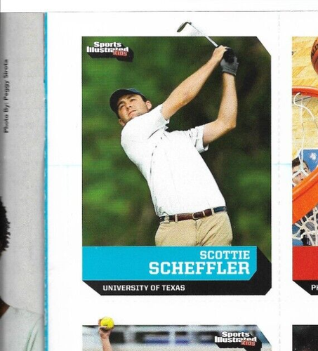 2017 SI Kids SCOTTIE SCHEFFLER Rookie Card (VG/MK) w/Full Magazine Golf ...