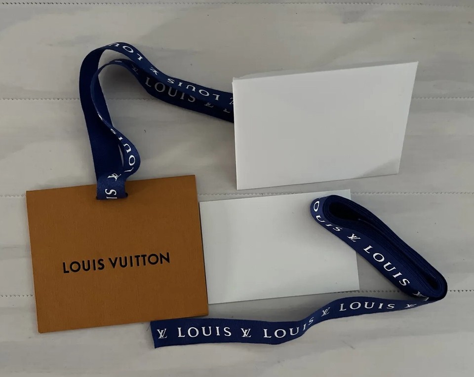 Louis Vuitton Gift Card + Envelope + 1 yd (36”) “Louis” Ribbon | eBay