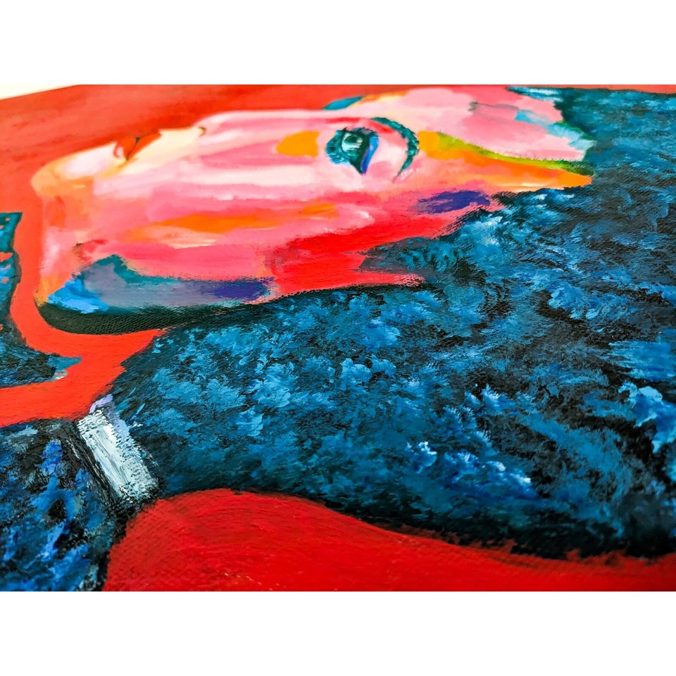 Abstract realism painting woman portrait figurative modern contemporary ...