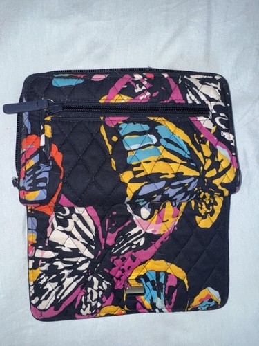 Vera Bradley Quilted Wallet Butterfly Print Zip ID Card Organizer | eBay